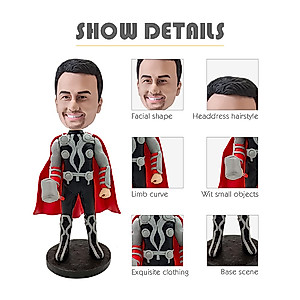 Custom Bobblehead,Personalized Custom Full,Custom Personalized Unique Handmade Bobbleheads Figurine,Action Figure Based on Your Photo (5.9"(15cm))