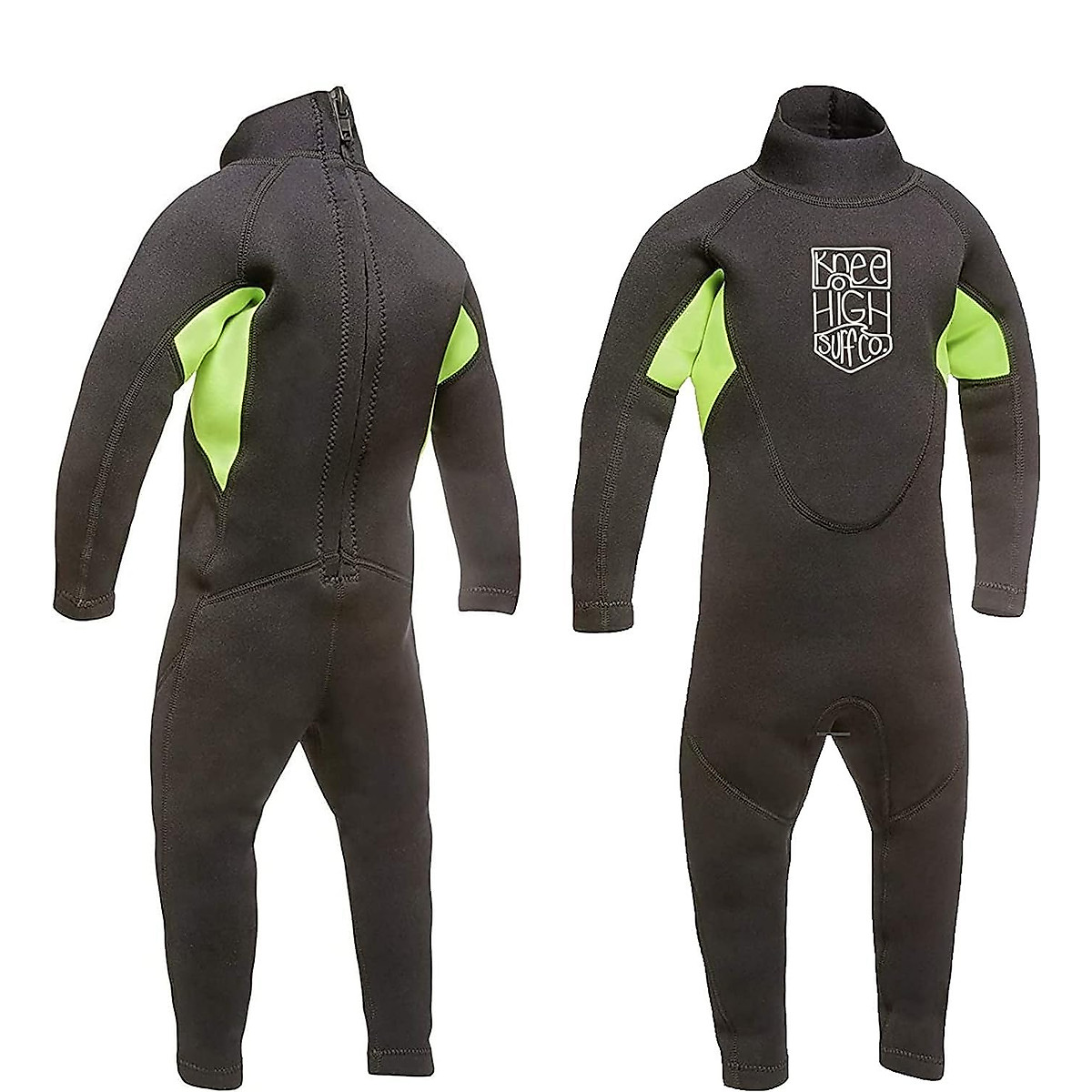 Knee High Surf Co. Kids Wetsuit Full Suit for Infant Toddler and Baby (Small-3mm)
