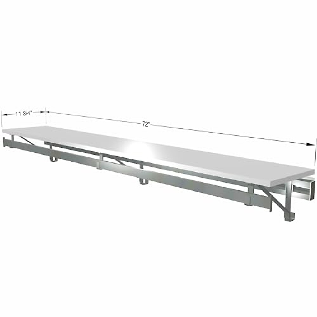 Arrange A Space Shelf Single Hang Closet System, 72", White