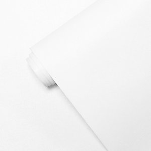 Yasinet White Wallpaper Solid White Peel and Stick Wallpaper White Contact Paper Waterproof Self Adhesive Removable Wallpaper Decorative for Wall Bedroom Vinyl Film 17.7" x118"