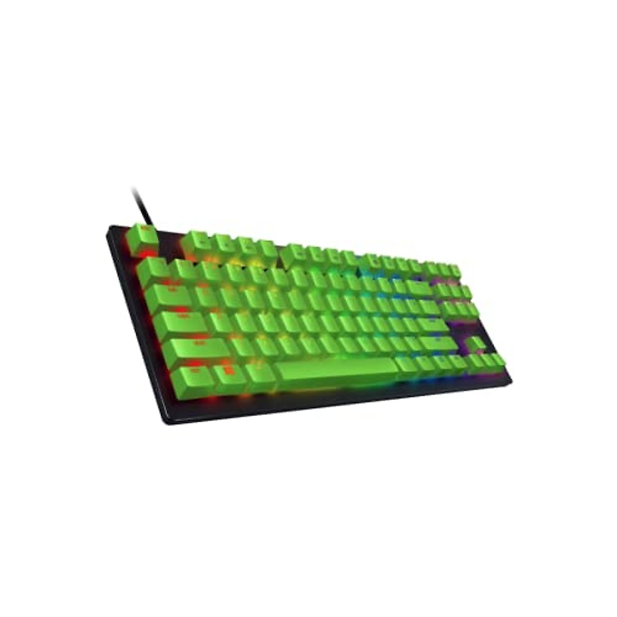 Razer Huntsman Tournament Edition - Compact Gaming Keyboard with Razer Linear Optical Switches - Green Keycaps - US Layout (Renewed)
