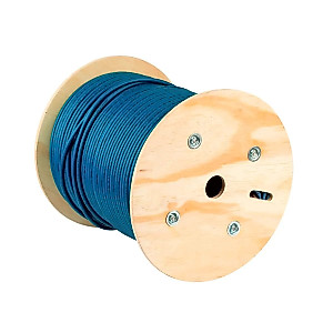 Monoprice Entegrade Cat8 Network Cable V2-1000 Feet - Blue | 2GHz S/FTP Solid, 22AWG, Bulk Bare Copper, 40G, for Networking, LAN, Modem, Router