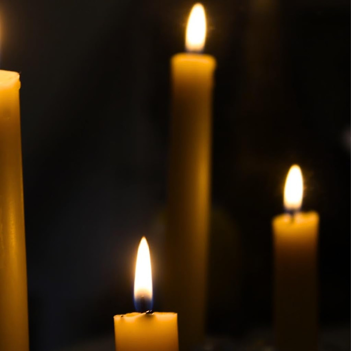 Candlestock Handmade Dripless Pure Beeswax Taper Candles - 6 Inches - 2 Pairs (4 Candles) - Sage