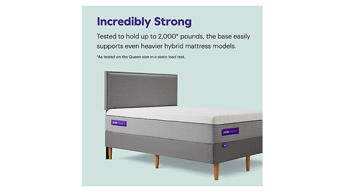 Purple King Bed Frame | Stone Grey | Sturdy & Modern Design