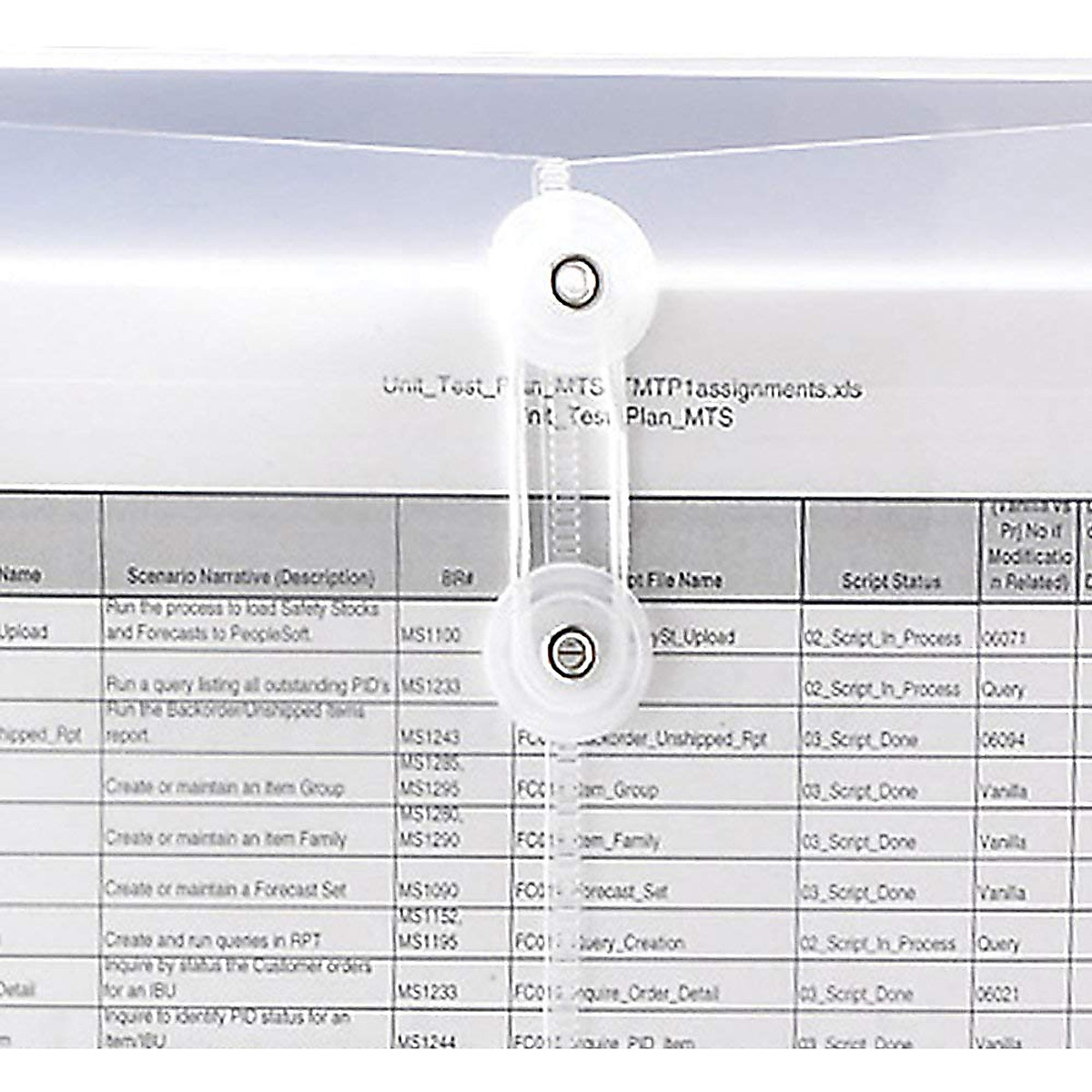Smead Poly Envelope, 1 1/4 Inch Expansion, String-Tie Closure, Side Load, Letter Size, Clear, 5 per Pack (89521)