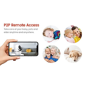 Two Way Audio Alarm 360 IP Baby Pet Cam Smart tuya Wireless Baby Sleep Monitoring Camera 1080P WiFi Audio Video Baby Monitor (WS-Q5)