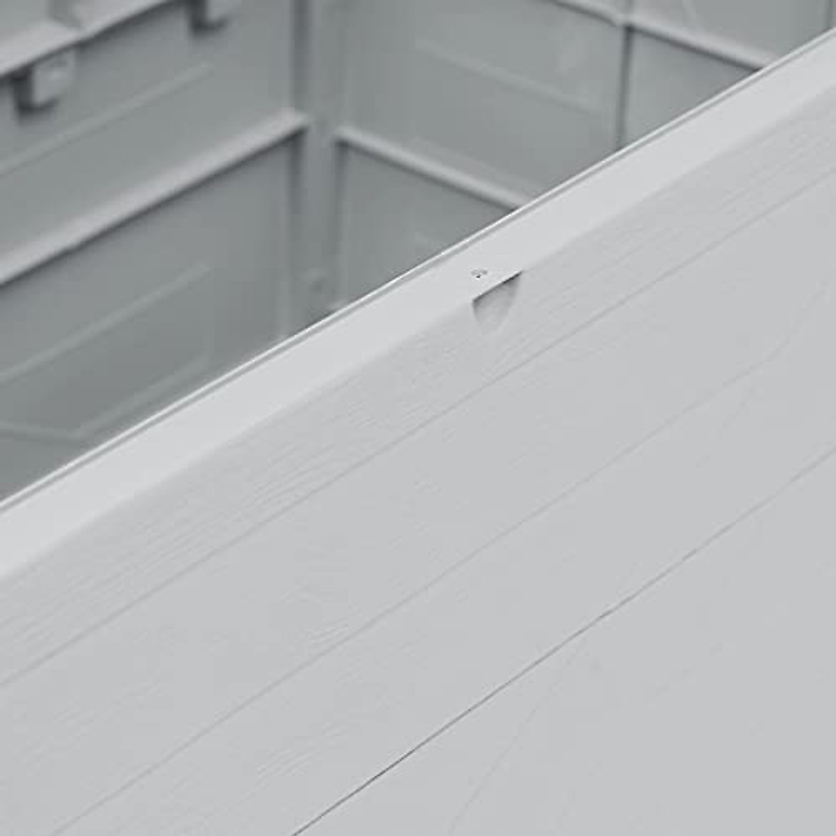 NusGear Garden Storage Box 111 gal Light Gray for Patio Garden Furniture, Outdoor Cushion Storage, Pool Accessories, and Toys