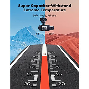 Supwi Dual Dash Cam with GPS and Wi-Fi, 1440P Front and Inside Discreet Car Camera for Uber with Infrared Night Vision, Super Capacitor, Dual Sony Sensors, Parking Monitoring