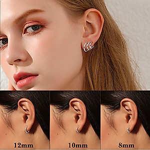LOLIAS Small Flat Back Earrings Hypoallergenic Surgical Steel Earrings 14K Gold Plated Stainless Steel Stud Earrings for Women Men Tiny Stud Hoop Cartilage Earring