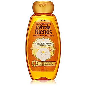 Garnier Whole Blends Shampoo with Moroccan Argan & Camellia Oils Extracts, 12.5 fl. oz.
