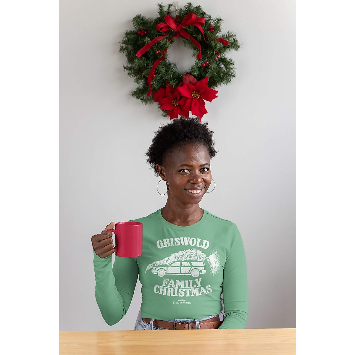 Ripple Junction National Lampoon's Christmas Vacation Griswold Family Xmas Adult Long Sleeve XL Irish Green