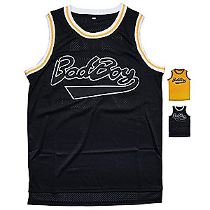 Micjersey BadBoy #72 Smalls Basketball Jersey, 90S Hip Hop Clothing for Party S-XXXL (Black, XL)