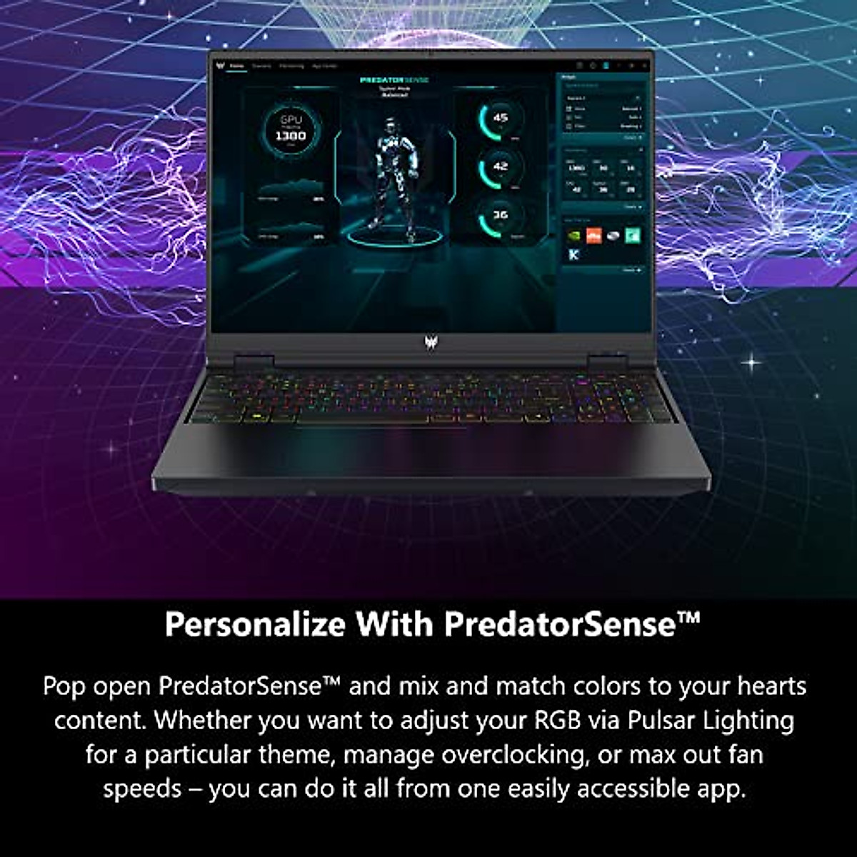 Acer Predator Helios 16 Gaming Laptop | 13th Gen Intel Core i7-13700HX | NVIDIA GeForce RTX 4070 | 16" 2560 x 1600 240Hz G-SYNC Display | 16GB DDR5 | 1TB Gen 4 SSD | Killer Wi-Fi 6E | PH16-71-72YG , Black