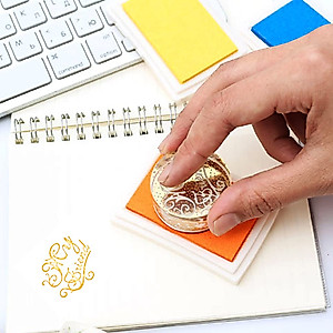 JZTang 6 Pcs Craft Ink Pad, Washable Ink Pads for Kids Multicolor Ink Pads for Rubber Stamps, Paper, Scrapbooking, Wood Fabric, 6 Unique Pure Colors