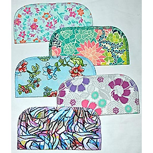 2 Ply Printed Flannel 8x8 Inches Set of 5 Little Wipes Flower Splash