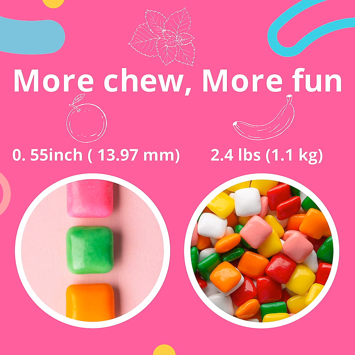 Chiclets Gum - Assorted Colors & Flavors Chewing Gum - Chicklets Gum ...