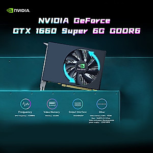 Dell RGB Gaming Desktop PC, Intel Quad I5 up to 3.6GHz, GeForce GTX 1660 Super 6G GDDR6, 16GB RAM, 128G SSD + 2TB, DVD, WiFi & Bluetooth, RGB Keyboard & Mouse, Win 10 Pro(Renewed)