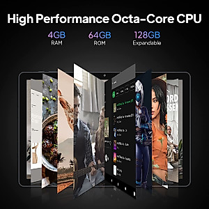 ApoloSign 10 Inch Andorid 11 Tablet 5GHz WiFi 4G LTE Tablet with Sim Card Slot Octa-core 4GB RAM 64GB ROM 1920x1200 FHD IPS Screen 5+13MP Camera, WiFi,Bluetooth, GPS, 6000mAh Batterry (Grey)