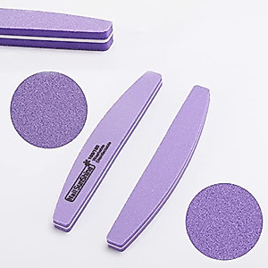 35 Count 100/180 Grit Nail Files and Buffers Kit, Sponge Nail Buffing Blocks Double Sided Emery Boards for Acrylic Nails