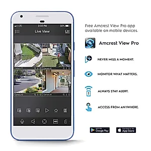 Amcrest 4K Optical Zoom AI POE Camera, Varifocal 8MP Outdoor POE IP Camera Dome, Face/Human/Vehicle Detection, 2.7mm~13.5mm Lens, IP67, 5X Optical Zoom, (IP8M-VD2893EW-AI)