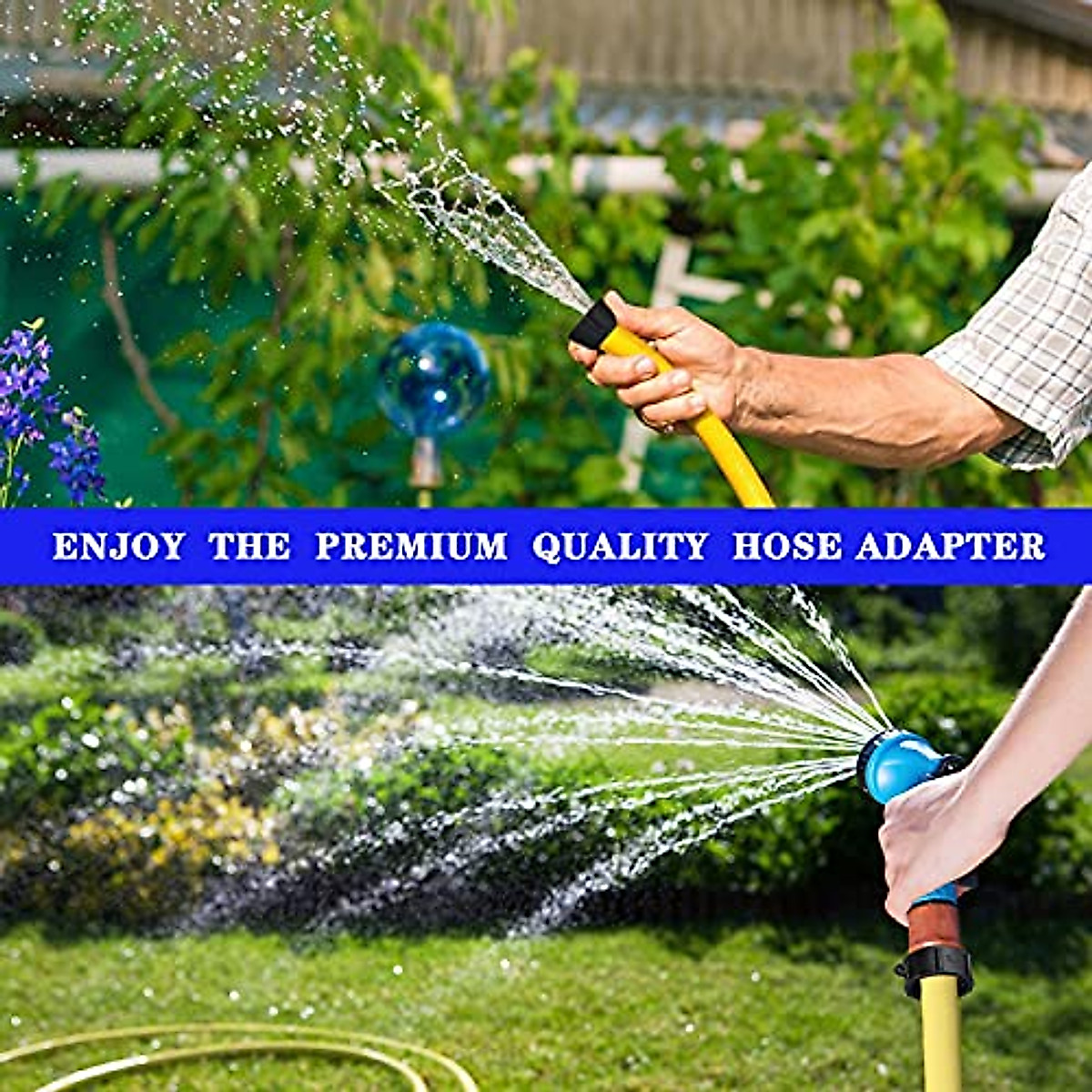 275 330 IBC Tote Adapter Water Hose Male Adapter Garden Hose Drain Plug Connector Coarse Garden Hose (2 Pieces)