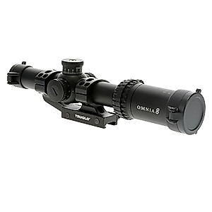 TRUGLO Omnia Tactical Hunting Shooting Durable Fogproof Shock Resistant 30mm One-Piece Aluminum Tube Illuminated All Purpose Tactical Reticle Riflescope | Flip-Up Lens Cap Included | 8 1-8X24 30MM