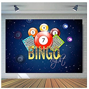 Billiard Backdrop for Bingo Party Decoration Children Theme Design Photo Background Supplies 7X5Ft Vinyl