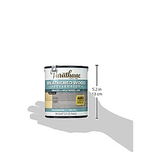 Varathane 313835 Weathered Wood Accelerator, Quart, Gray