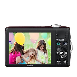 Nikon COOLPIX L24 14 MP Digital Camera with 3.6x NIKKOR Optical Zoom Lens and 3-Inch LCD (Red)