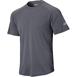 Rawlings mens T-shirt Dark., Graphite, Xx-large Rawlings Crew Neck Short Sleeve T Shirt Dark GRAPHITE Adult XX Large, Gph, XX-Large US