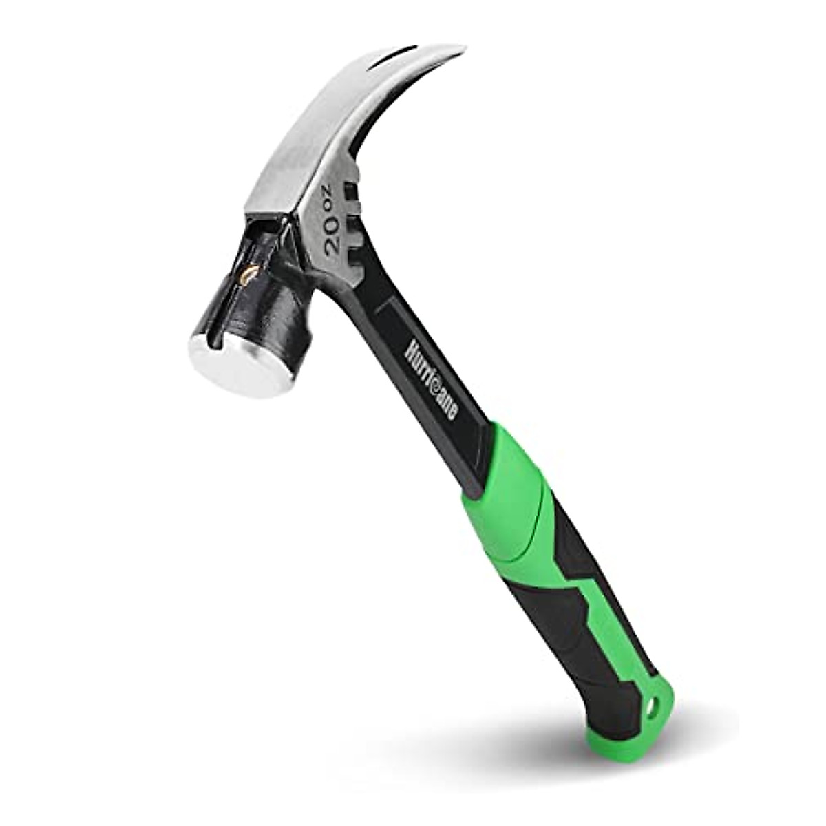 Hurricane Framing Hammer, 20 Oz, One-piece Forged with Magnetic Nail Holder, Shock-Absorbing handle