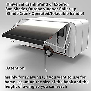 RV Awning Crank Handle Fordable Crank Wand for RV awnings Retractable Awning