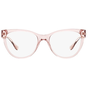 Versace Prescription Eyewear Frames 0VE3304 5339 Transparent Pink Cat Eye 53mm