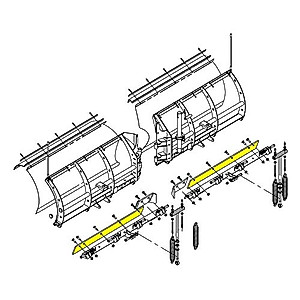 Buyers Products SnowDogg 16120820, Black Steel Main Cutting Edge for VX85 Plow