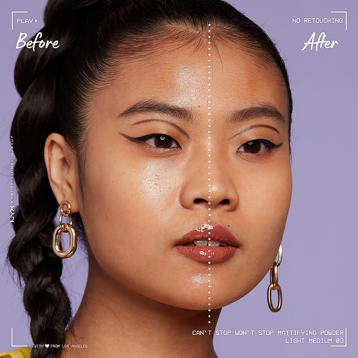 NYX PROFESSIONAL MAKEUP Can't Stop Won't Stop Mattifying Pressed Powder - Light Medium