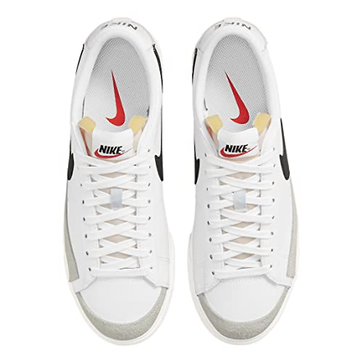 Nike Womens WMNS Blazer Low Platform DJ0292 101 - Size 8W White/Black