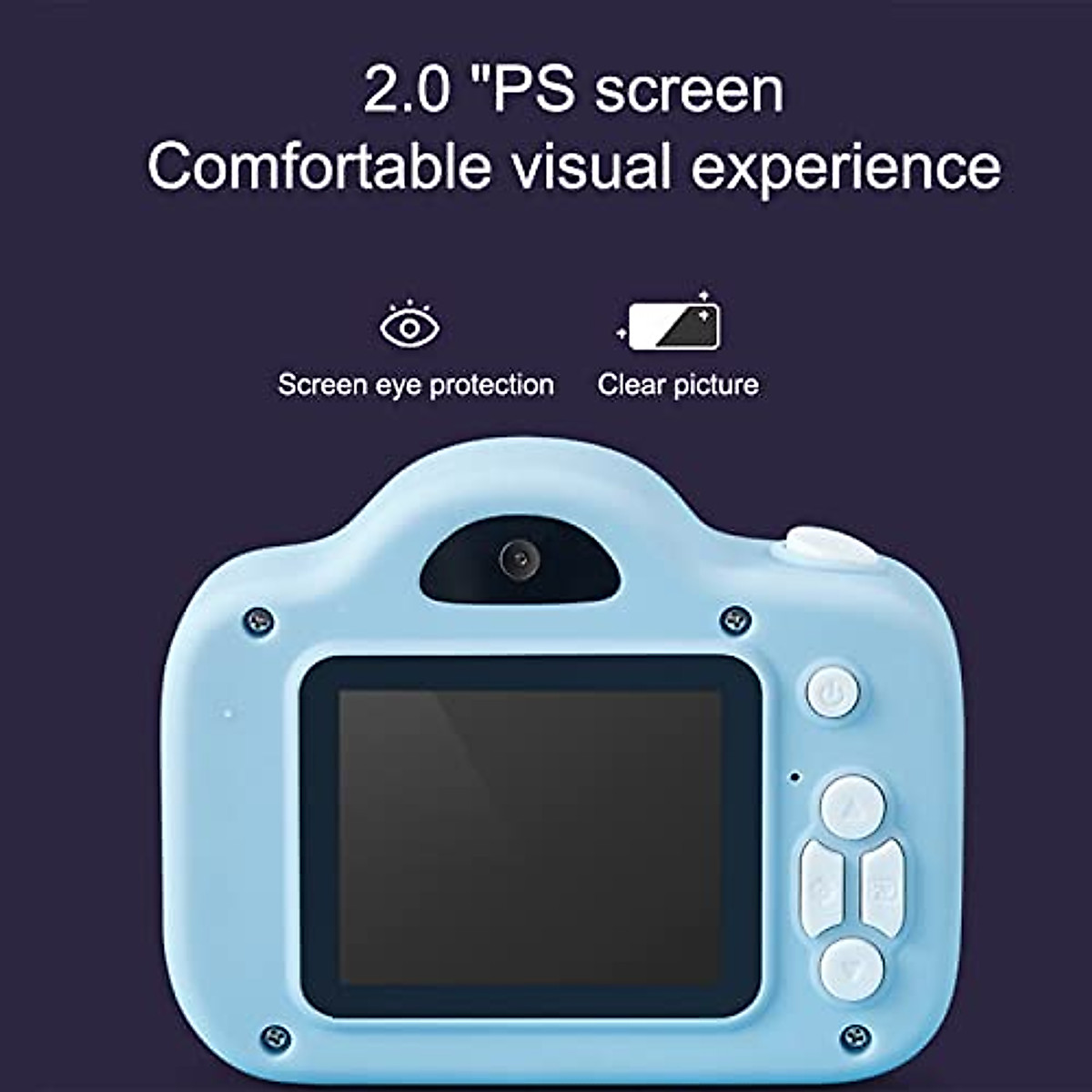 Lanhui Digital Camera Toy for Kids - Children's Portable Rechargeable Built-in Games Photo Video Digital Camera with 32G Memory Card Gift for Boys Girls