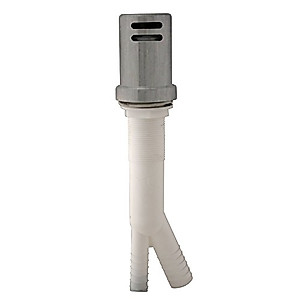 Westbrass R200-1-07 1-3/4" x 2-3/4" Solid Brass Air Gap Cap Kit, Skirted, Satin Nickel
