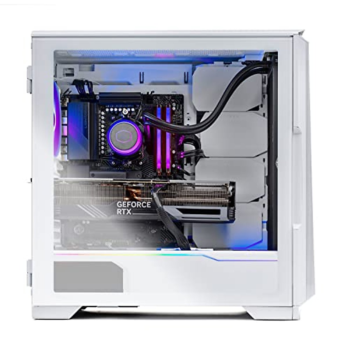 Skytech Eclipse Gaming PC Desktop – Intel Core i5 13600K 3.5 GHz, NVIDIA RTX 4080, 1TB NVME Gen4 SSD, 32GB DDR5 RAM RGB, 1000W Gold PCIE 5.0 PSU, 360mm AIO, 11AC Wi-Fi, Windows 11 Home 64-bit