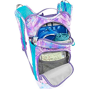 CamelBak Mini M.U.L.E. Kids Hydration Backpack for Hiking and Biking, 50 oz, Tie Dye/Pink