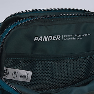 Pander Everywhere Belt Bag for Women, 5 Zipper Pockets Nylon Crossbody Fanny Pack Purse (Teal Blue)