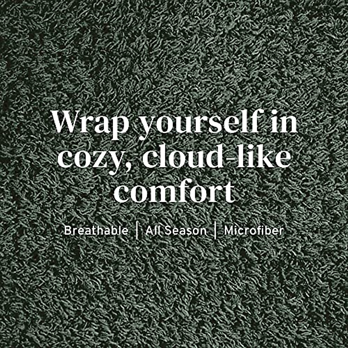 Big Blanket Co® Premier Plush™ Moss | Ultra-Plush Fluffy Blanket | 100 Square Feet | Breathable, Microfiber Blanket That Wraps You in Cloud-Like Comfort | Blankets That Redefine King-Size