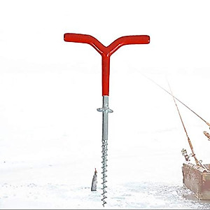 freneci 7 Pack Ice Screws Tent, Ice Fishing Nails, Ice Fishing Screws, Ice Fishing Stakes Kit, Tent Brackets, Tent Holder, Ice Fishing Pegs