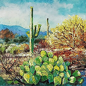 Arizona - Desert Landscape by Internationally Renowned Painter Yary Dluhos