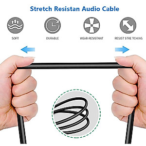YABEDA 1/4 to XLR Cable,Balanced 1/4" Female to XLR Male Stereo Audio Adapter,Quarter inch TS/TRS to XLR Male Connector Converter Interconnect Cable - 1.6 Feet