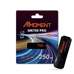 MMOMENT MK700 250GB USB 3.2 Gen2x1 Flash Drive, Read Speed up to 600MB/s, Write Speed up to 500MB/s, Thumb Drive
