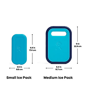 Hydro Flask Ice Pack - Accessory Reusable Freezer - Refreezable, BPA-Free, Non-Toxic Small