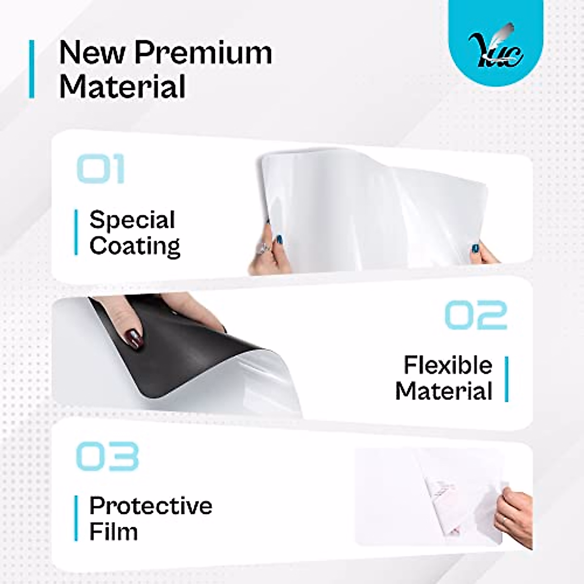 12x8 inch - Small White Board - Magnetic whiteboard - Magnetic Dry Erase Board - Fridge whiteboard - Refrigerator whiteboard - White Board for Fridge - Dry Erase Board Magnetic - Magnetic White Board