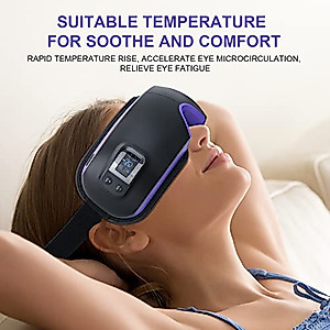 OSITO Eye Massager with Heat FSA/HSA Eligible Eyes Massager Mask with Compression Rechargeable Eye Massager for Dark Circles Eye Dry Eye Strain Eye Bags and Improve Sleep, Ideal Gift for Women/Men
