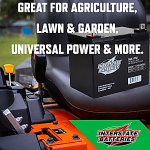 Interstate Batteries 12V 35Ah Battery (Flag Terminal) SLA AGM VRLA Rechargeable Replacement for UPS Backup Power, Emergency Lighting, Lawn Mower, Solar Power (SLA1155)